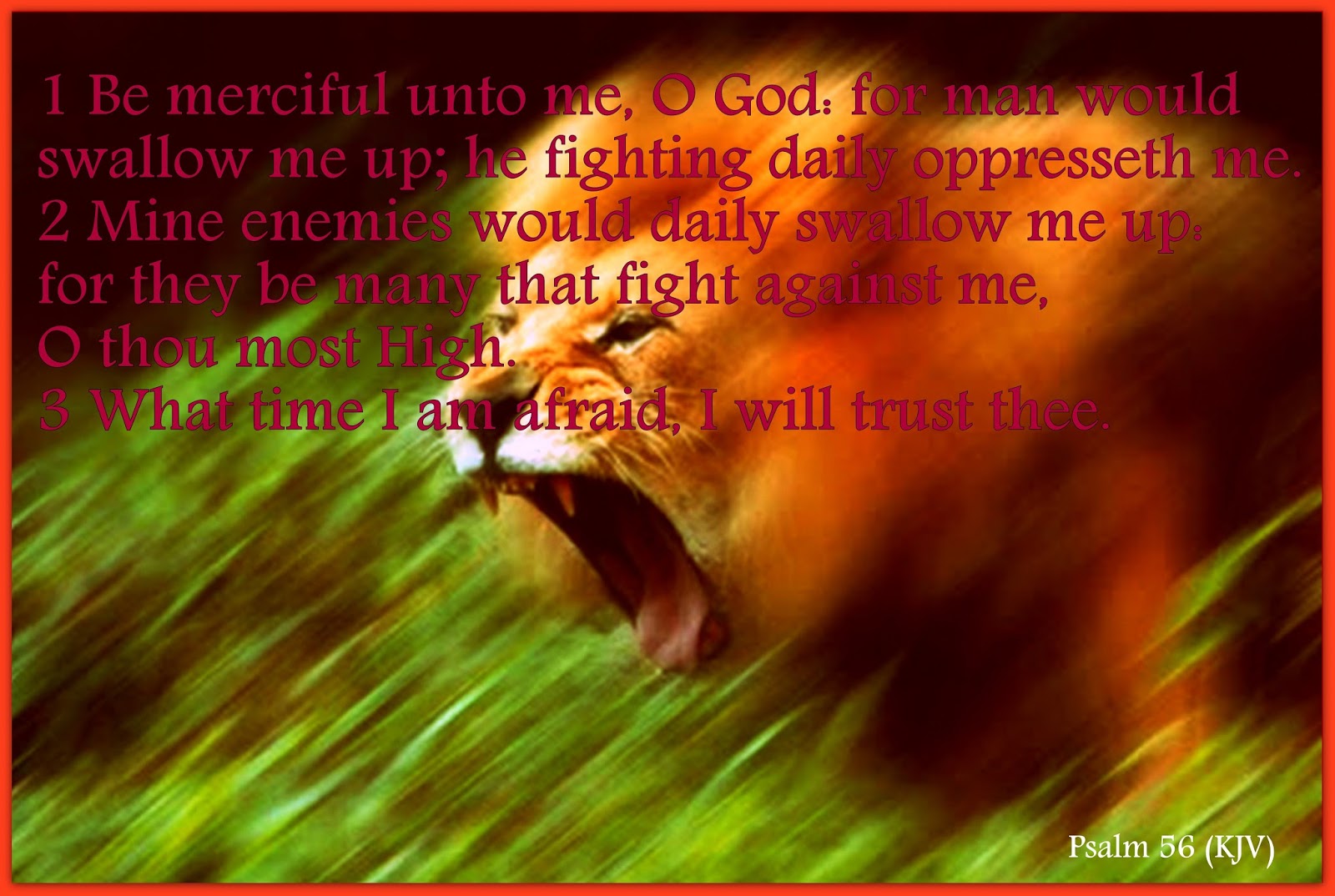 Red Pill Diaries Psalm 56 KJV 