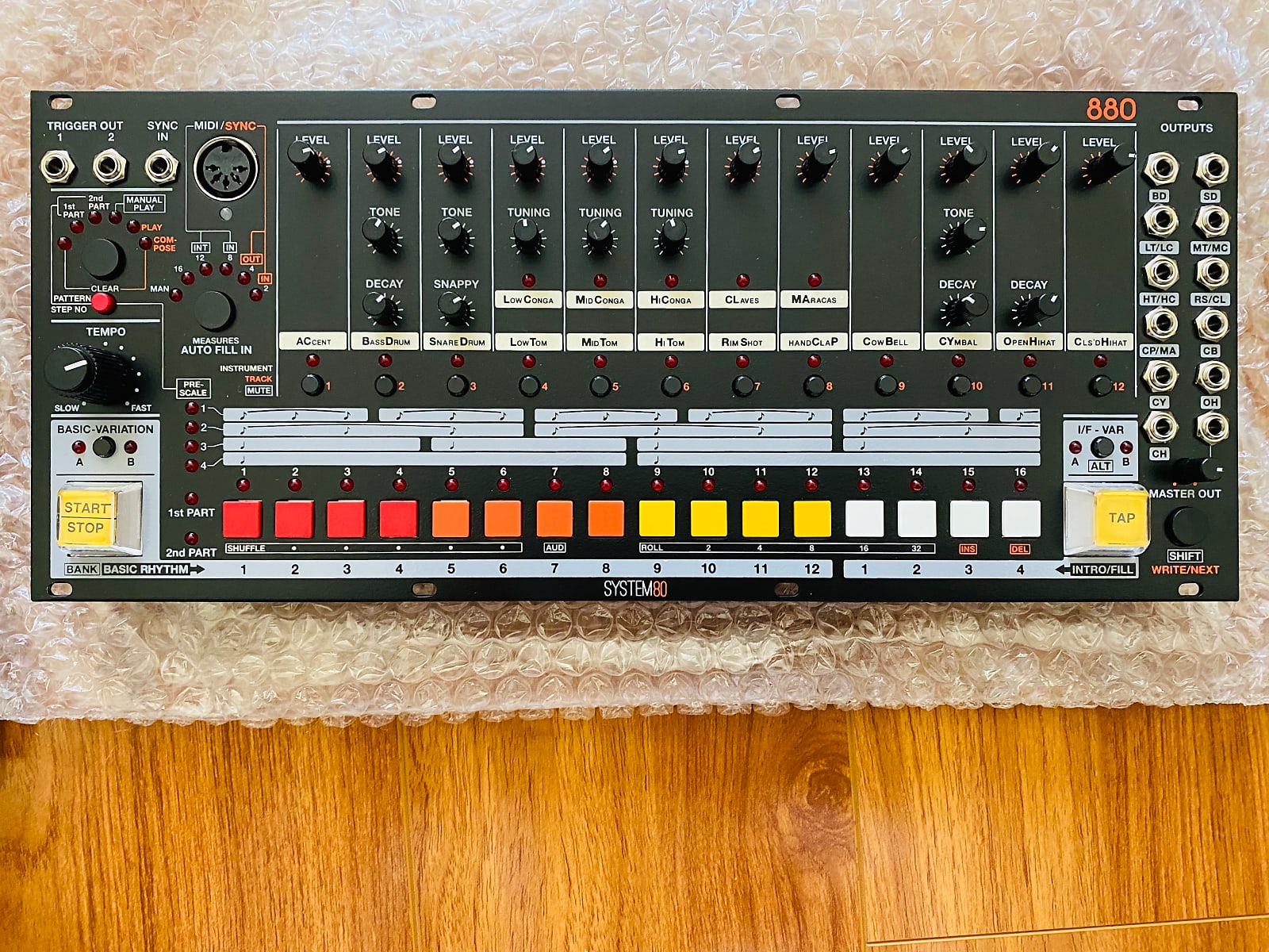 MATRIXSYNTH: System80 880 - Eurorack clone of the Roland 808 w ...