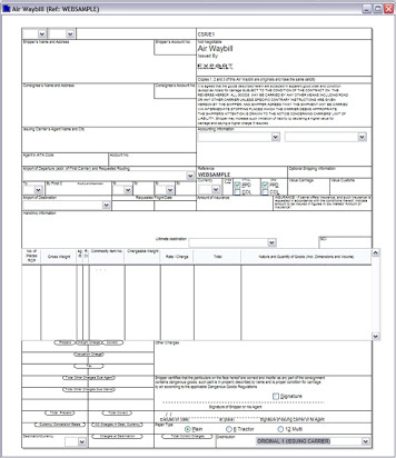 Air Waybill Form Download - Invoice Template