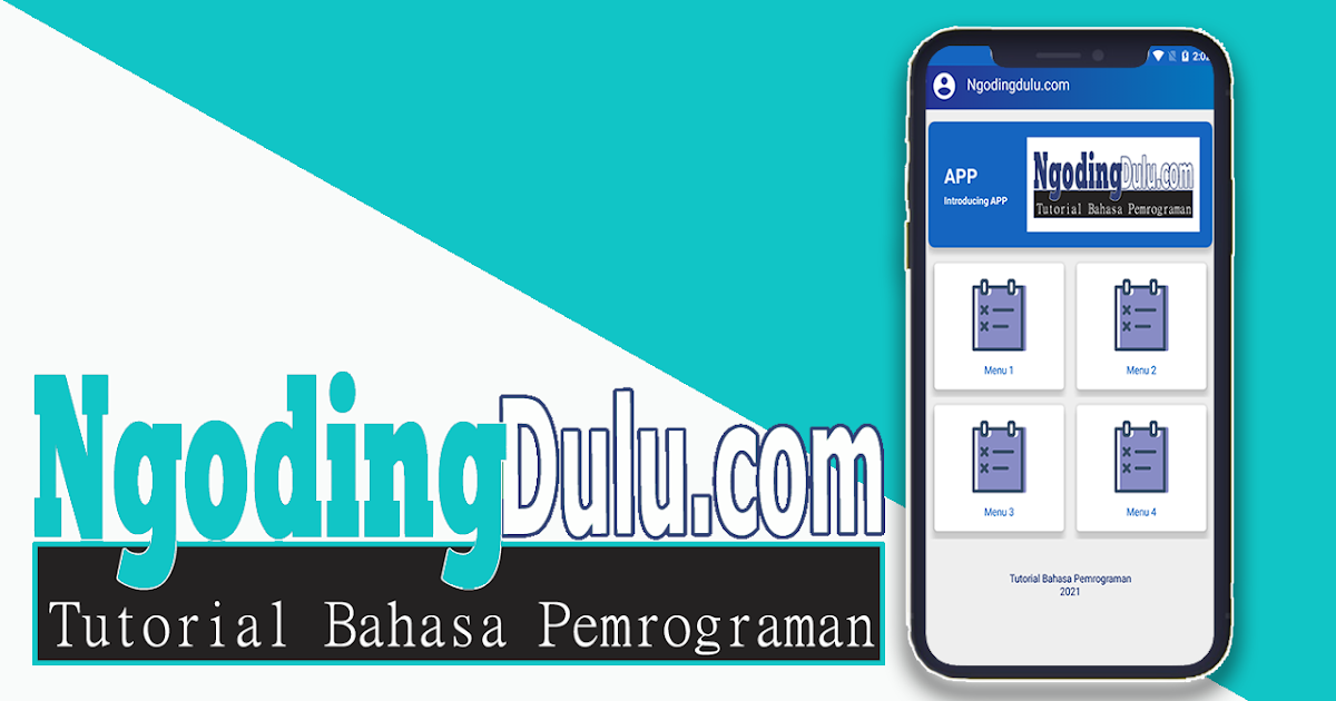 Source Code Halaman Dashboard UI Android - Ngodingdulu.com
