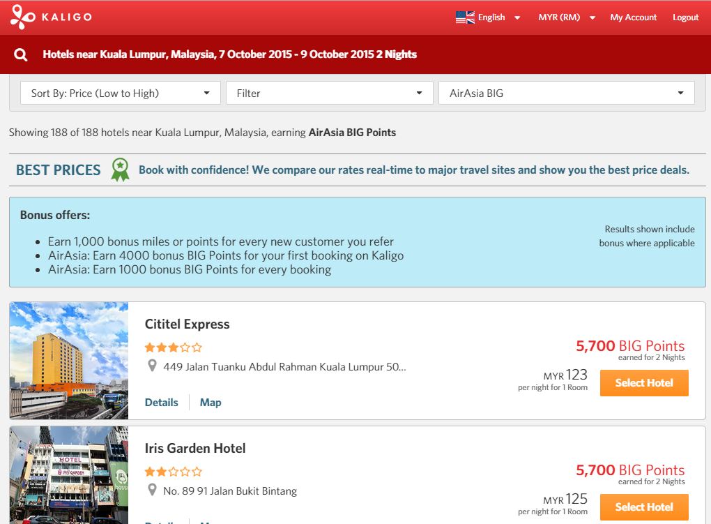 [Kaligo] 3,000 Bonus Miles or Points for Your First Hotel Booking with ...