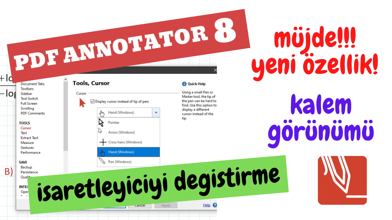 Müjde Sonunda Geldi!!! Yeni özellik ile Pdf Annotatorda kalem görünümü ...