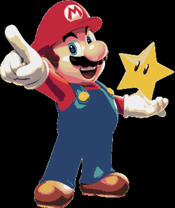 GameBeadsMaker: Huge beads project: Super Mario with star