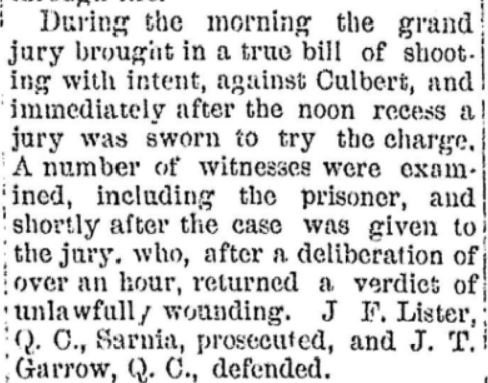 Culbert Family History: Midnight Madness: Culbert Shoots Kelly in the Head