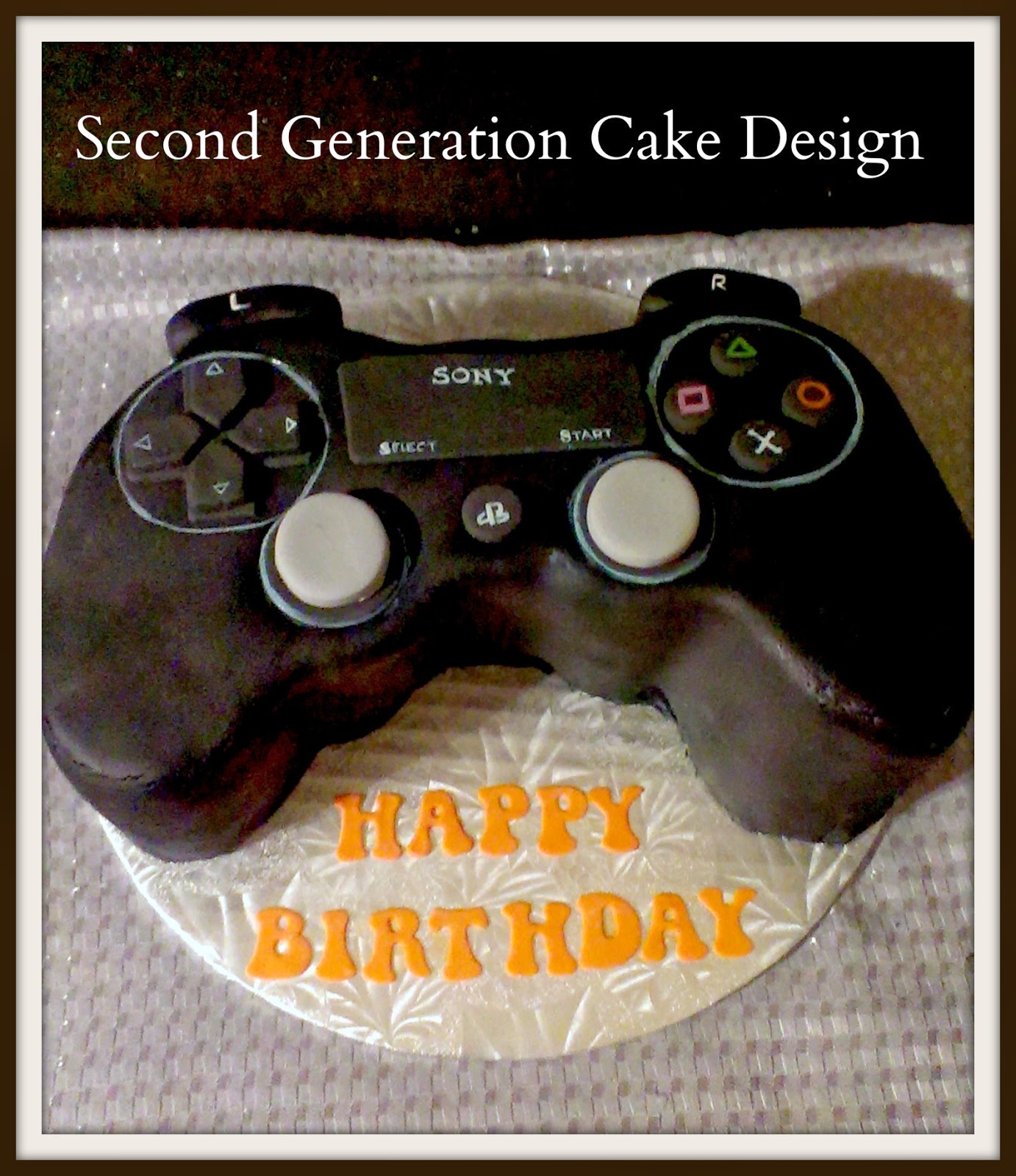 Second Generation Cake Design: PS4 Controller Birthday Cake