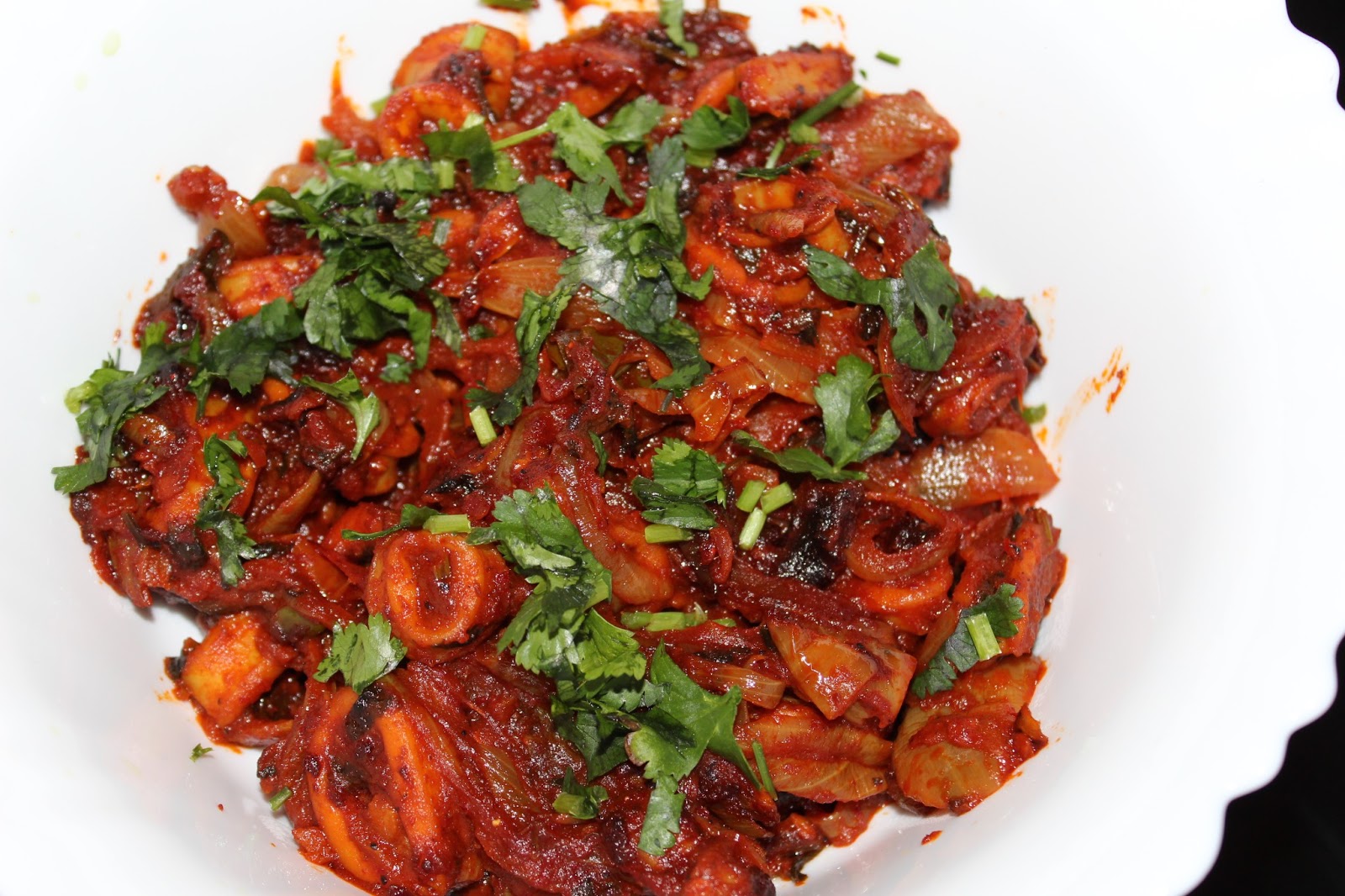 Jouelle's Kitchen: Squid Chilly Fry