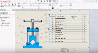 Solidworks tutorial | insert Bill of Materials (BOM) into a Drawing in ...