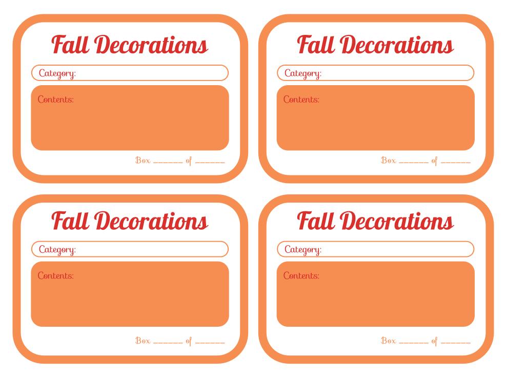 Organizing in living COLOR: Another version of the Fall Decorations ...