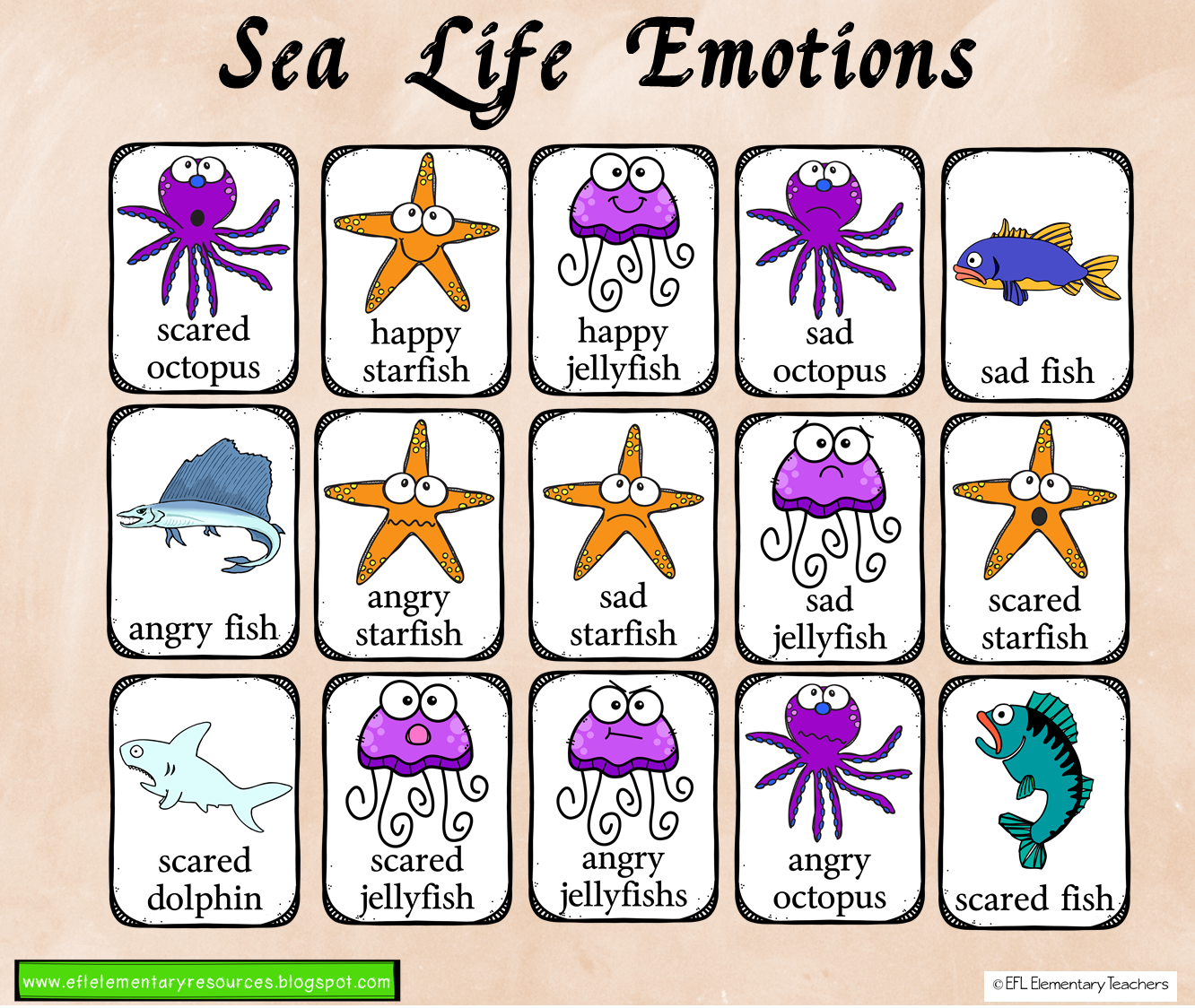 EFL Elementary Teachers: Sea, ocean or Underwater Animals Unit for ...