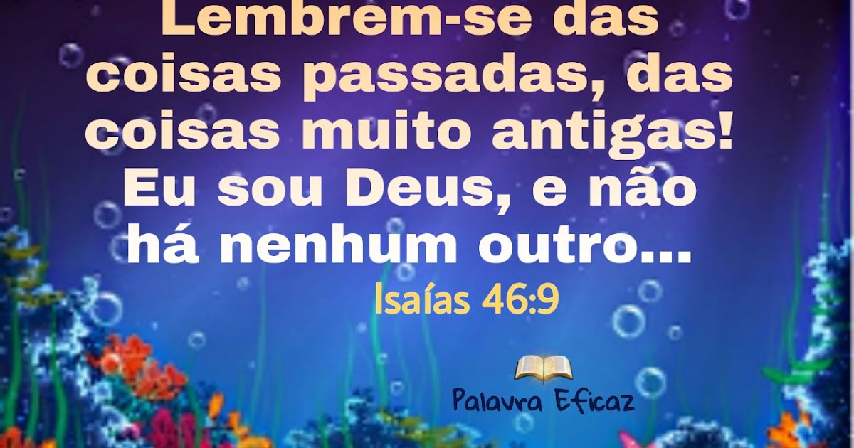 Palavra Eficaz : Sabedoria Infinita - Isaías 46