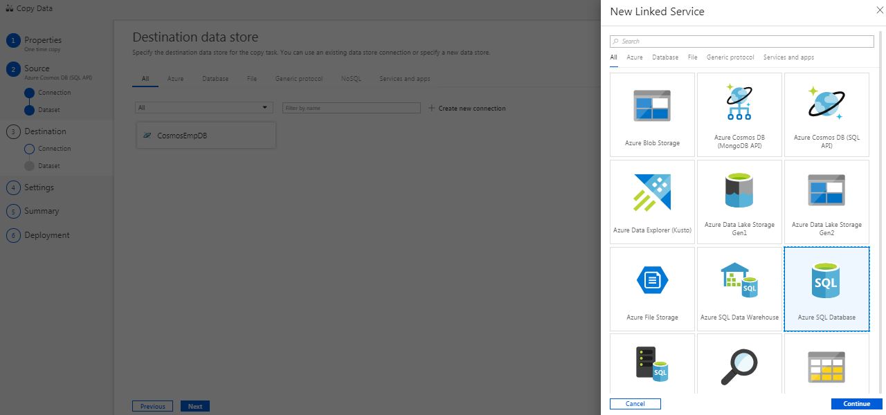 Getting Started with Azure Data Factory - CopyData from CosmosDB to SQL ...