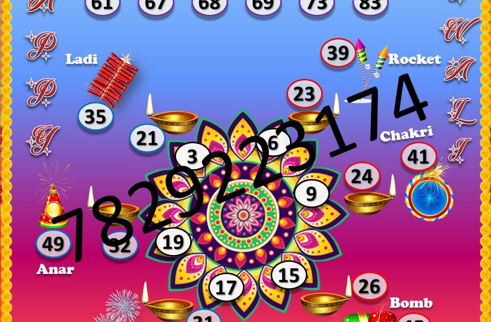 4 Diwali Festival Theme Tambola Ticket (Diwali Dhoom)