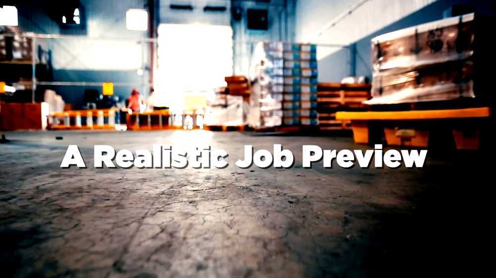Realistic job preview