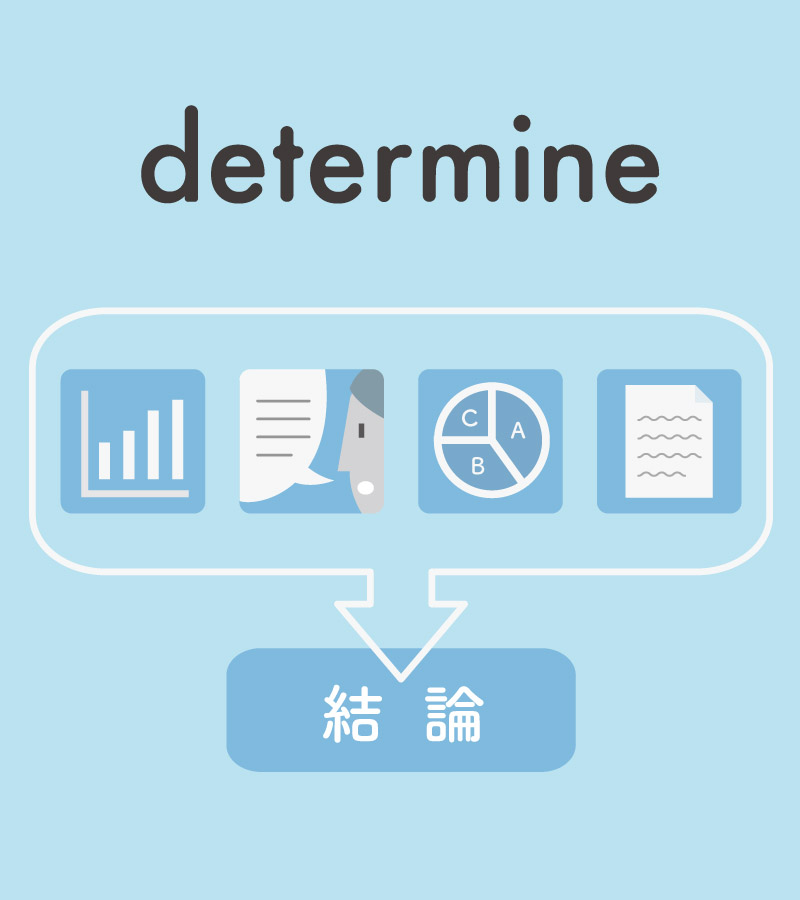 decide と determine の違いとは？
