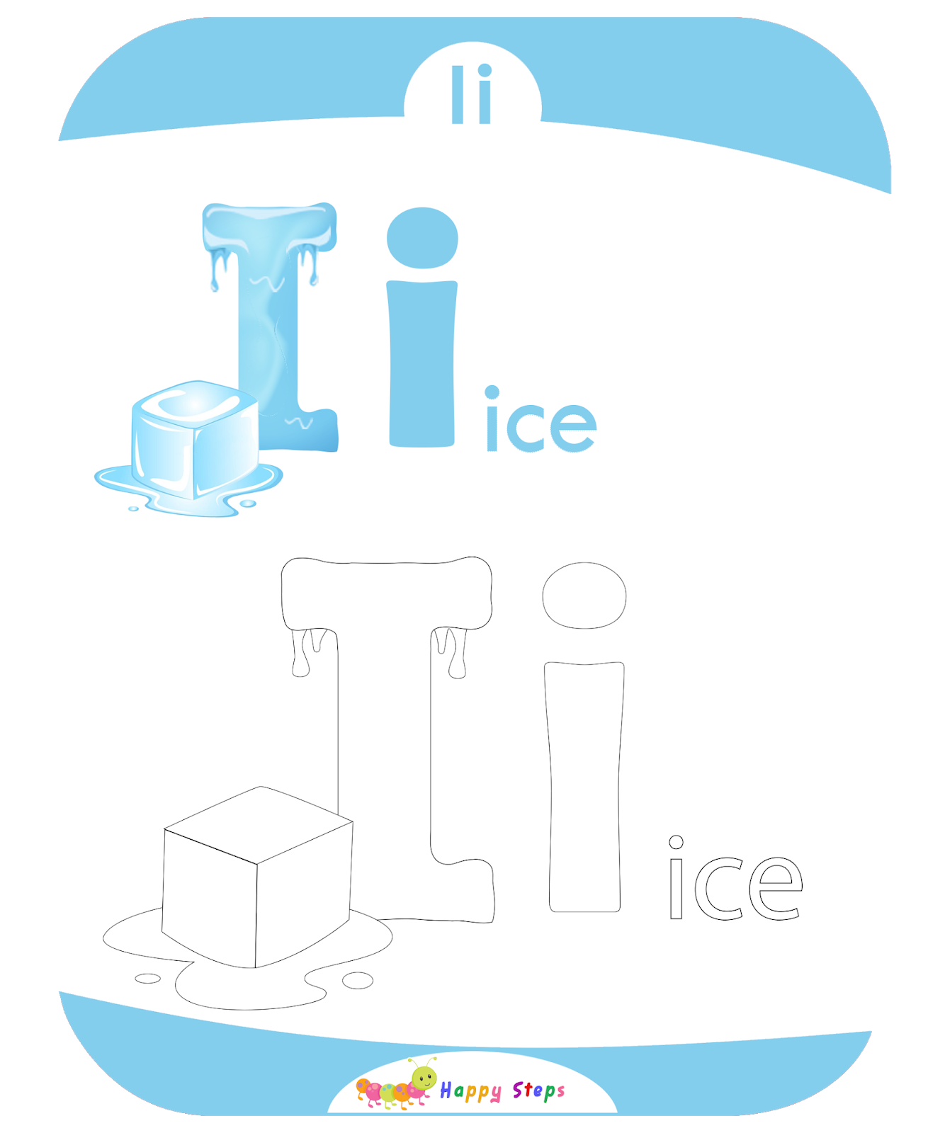 Coloring Worksheets- Letter I