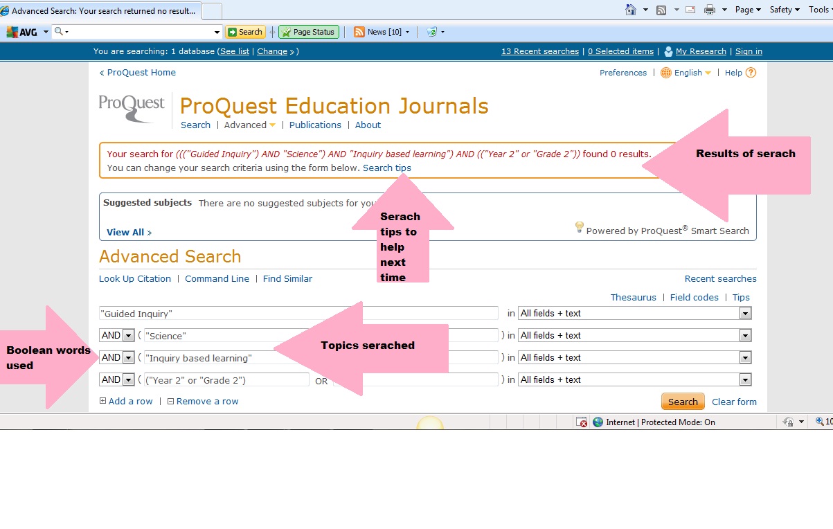 Inquiry Based Learning and Information Literacy: Search 4: Proquest