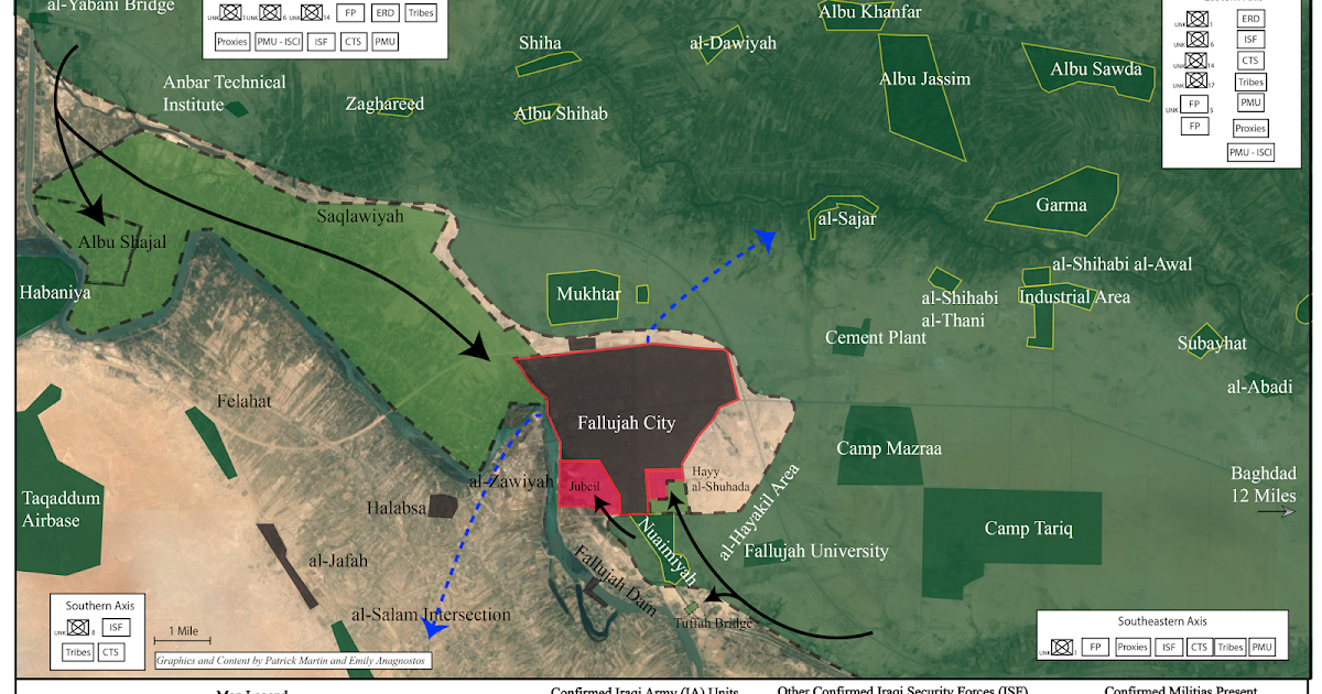 ISW Blog: Fallujah Control of Terrain Map: June 9, 2016