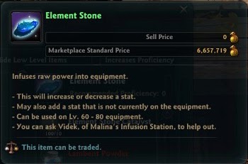 Vindictus[NA]: How to make Element Stone?