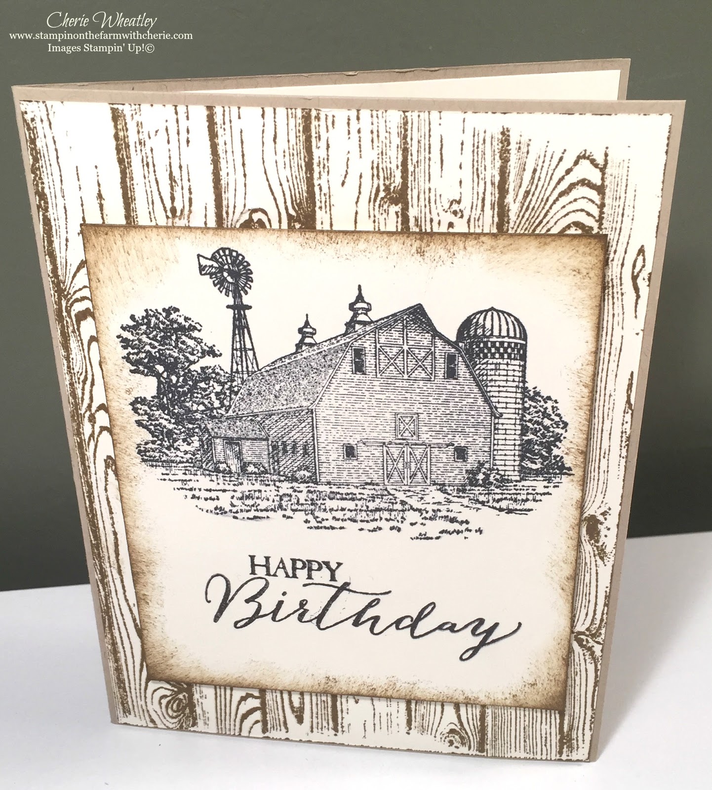 Stampin on the Farm with Cherie: Heartland & Hardwood Masculine ...