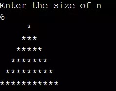 Pyramid pattern in c