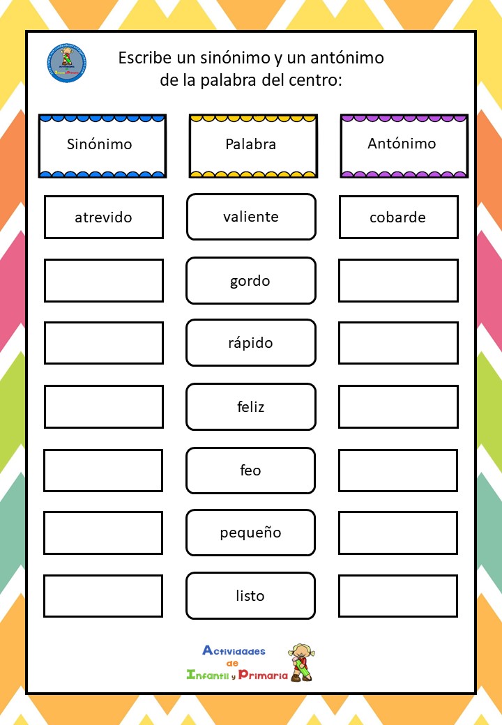Lengua: sinónimos y antónimos