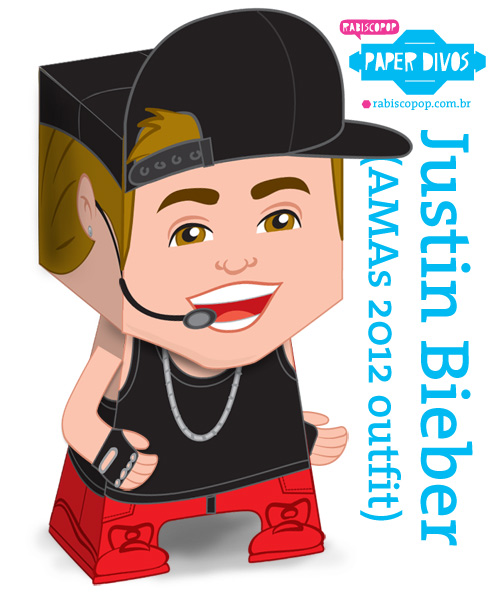 Justin Bieber Papercraft - AMA 2012 | Papercraft Paradise | PaperCrafts ...