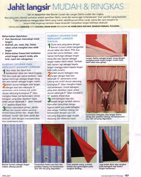 Panduan Menjahit: Jahit langsir mudah dan ringkas pdf