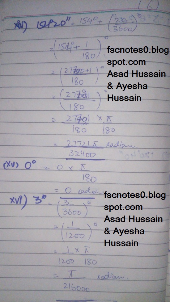 FSc ICS FA Notes Math Part 1 Chapter 9 Fundamentals of Trigonometry ...