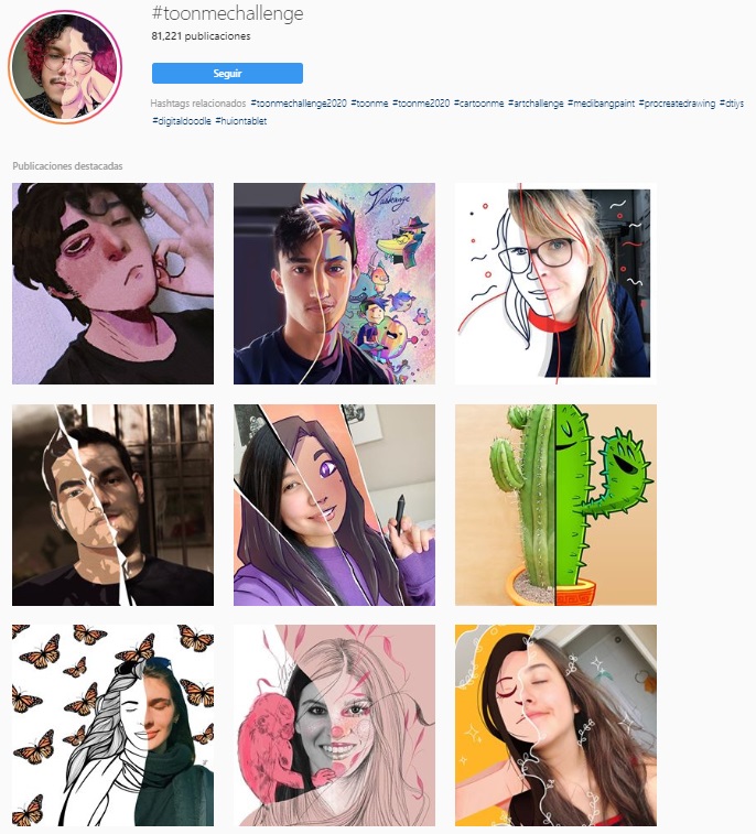 Aula de plástica: Toon me challenge