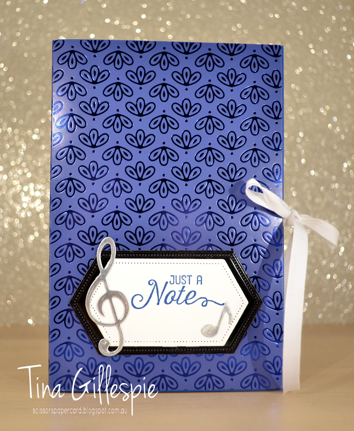 Scissors Paper Card: Blueberry Farewell Booklet