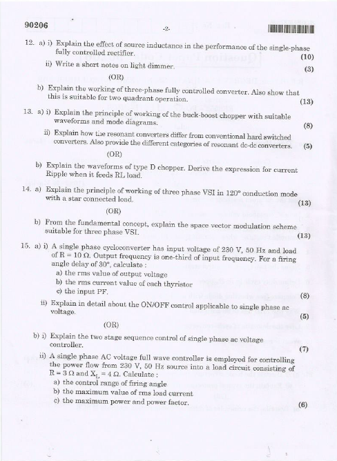 Anna University EE8552-— POWER ELECTRONICS NOVEMBER/DECEMBER 2019 ...