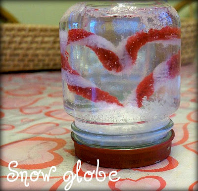 Kate's Kitchen: Valentine snow globe