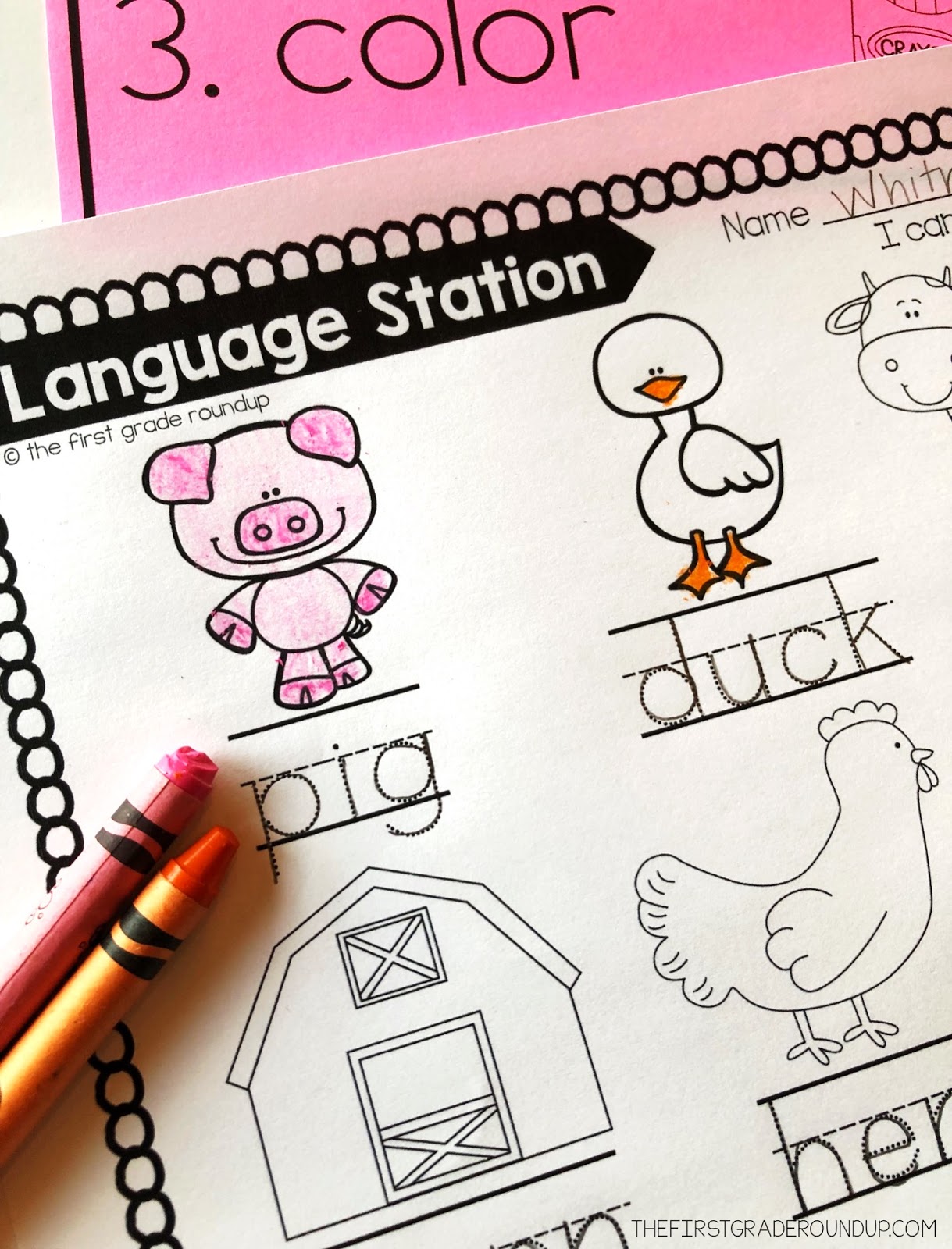 4 Kindergarten Vocabulary Activities & Center Ideas - The First Grade ...