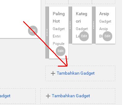 Cara Menambah Dan Memasang Widget Di Blogger - Jejak Blogku