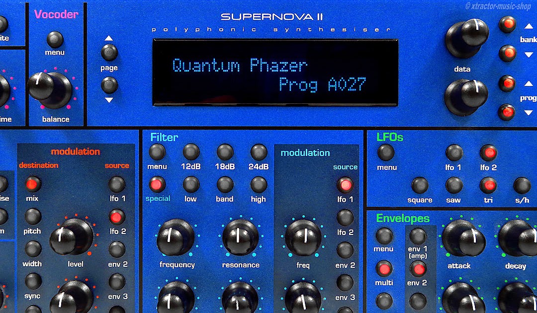 MATRIXSYNTH: Novation SUPERNOVA II ASM Analog Rack Synth Module V2.0 SN 5580