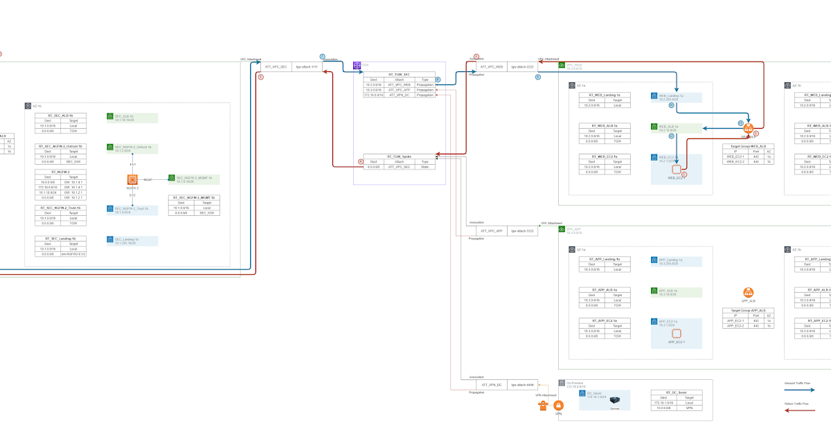 AWS TGW Reference Architectures for Multi-VPC - 2/5 - Inbound Traffic