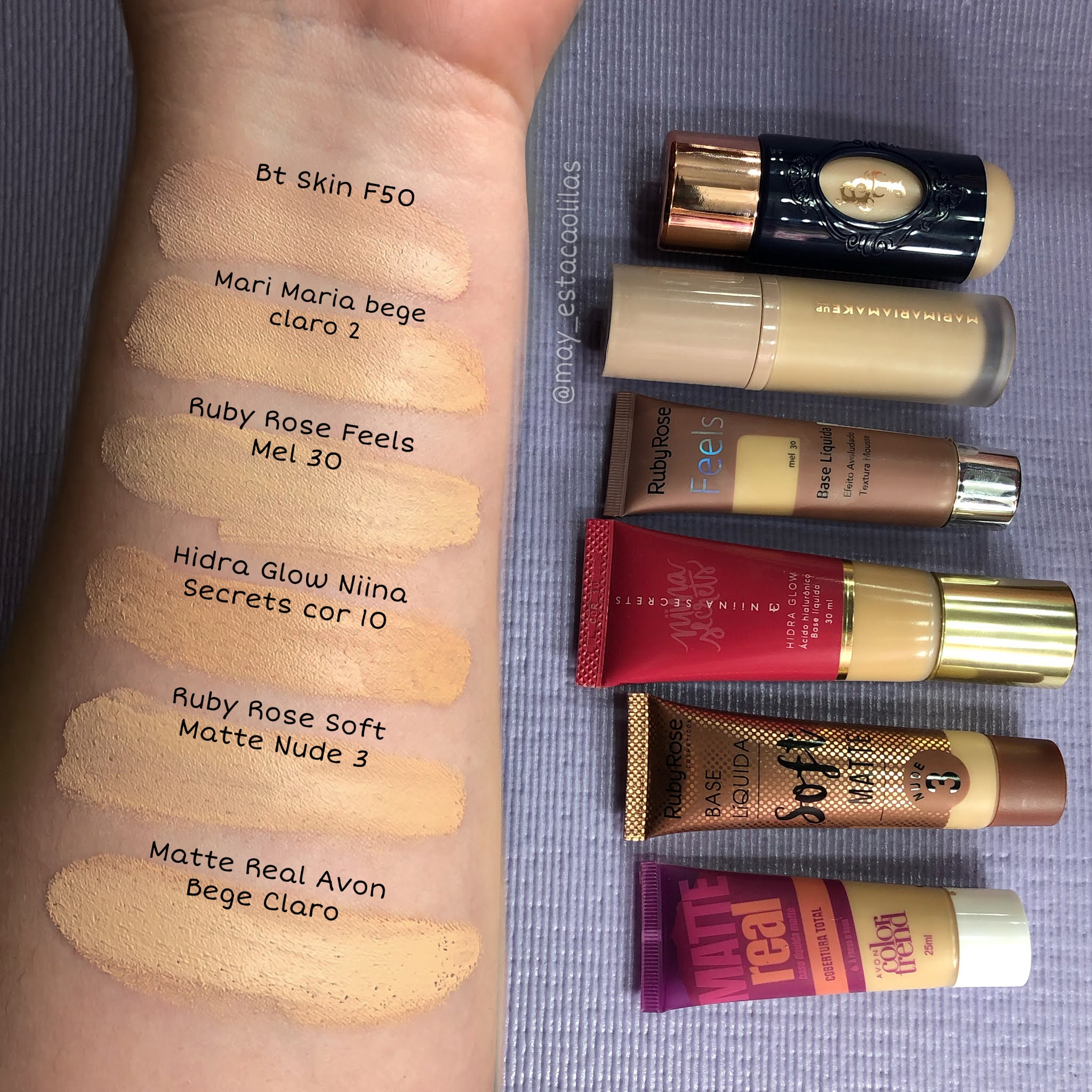 Estação Lilás: Resenha: Base BT Skin Bruna Tavares Cor F50