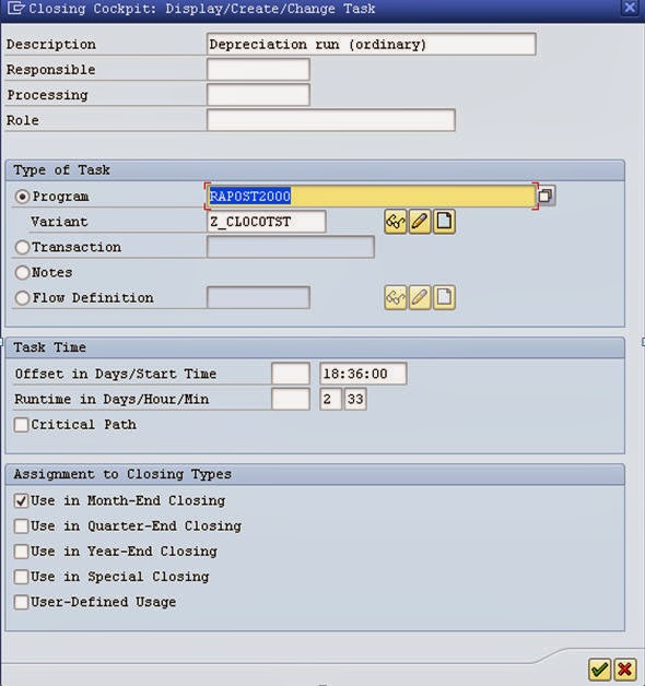 Hello World :) : SAP Closing Cockpit w example