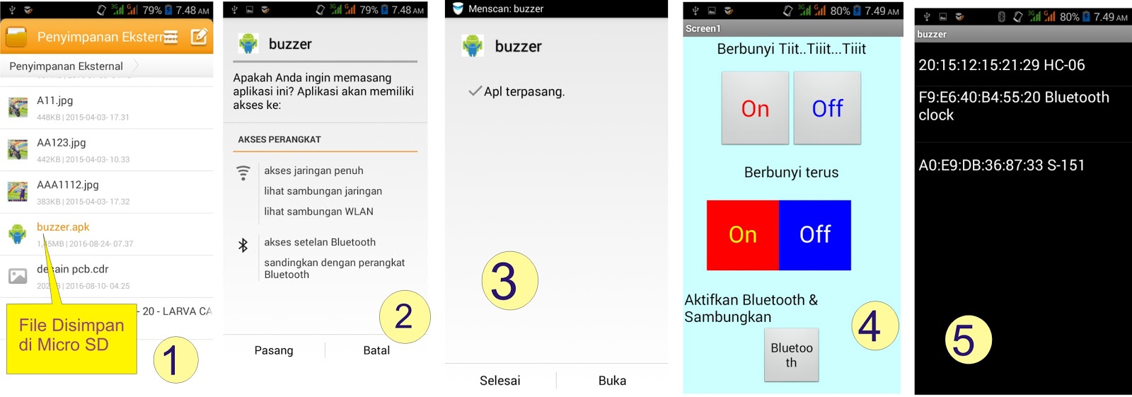 Belajar Arduino: Arduino Buzzer & Bluetooth