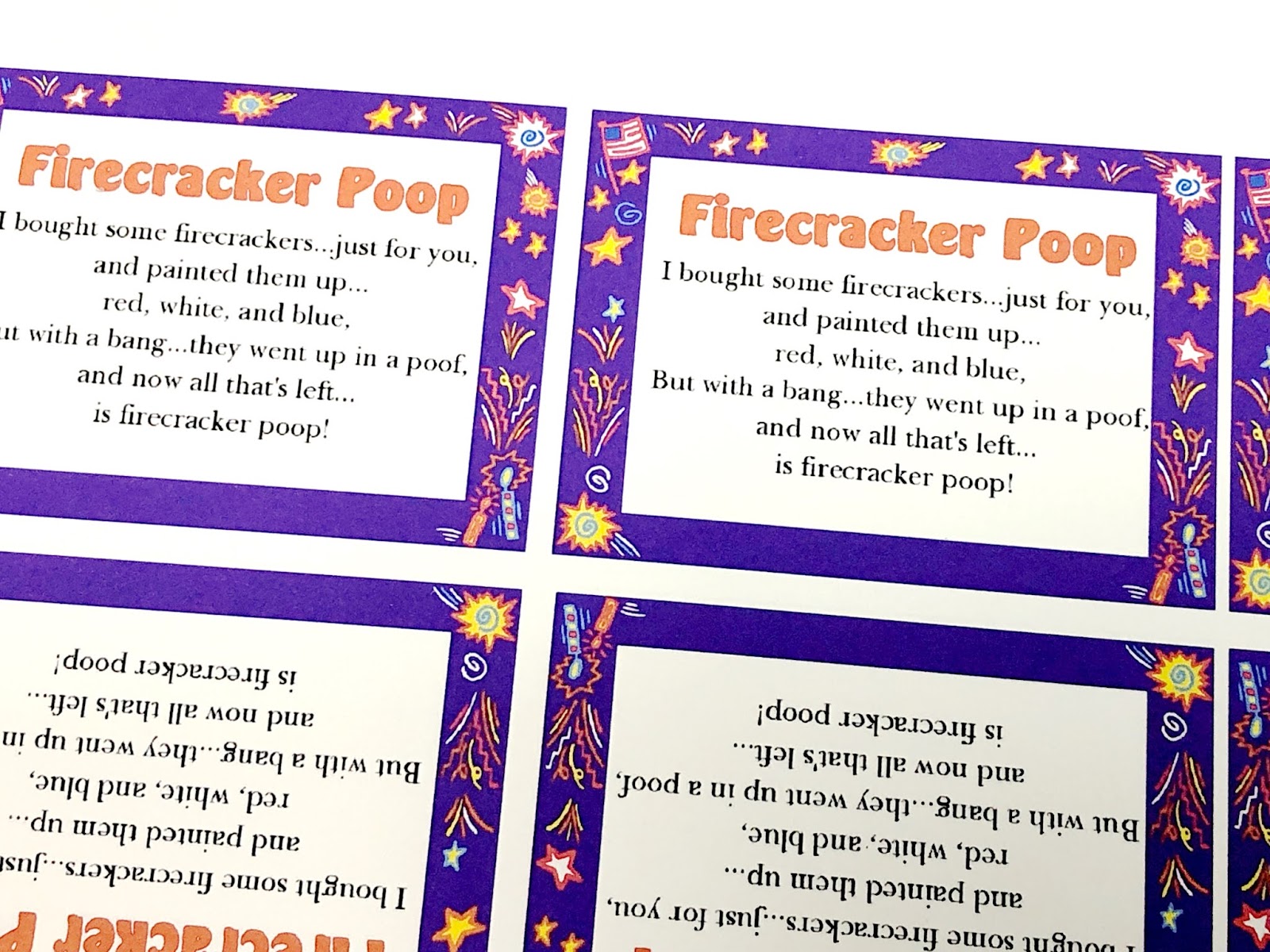 DIY Party Mom: Firecracker Poop Bag Topper Printable