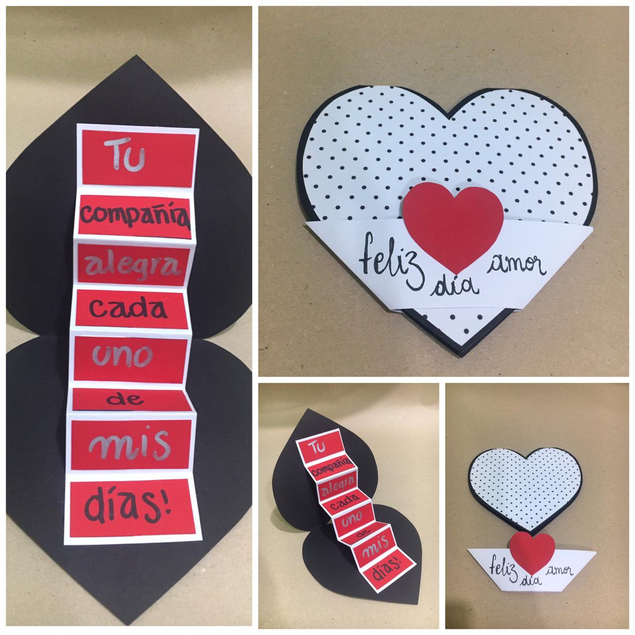 Regala Siempre Amor: Carta corazón acordeón Regala Siempre Amor: Carta corazón acordeón