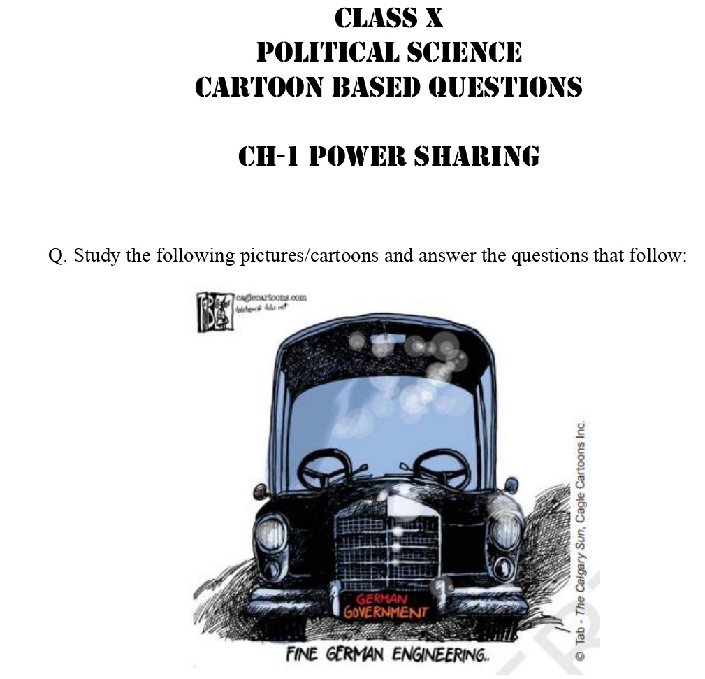 CLASS X POLITICAL SCIENCE IMPORTANT CARTOON BASED QUESTIONS 2020 2021 Exam class-x-political-science-important-cartoon-based-questions-2020-2021-exam