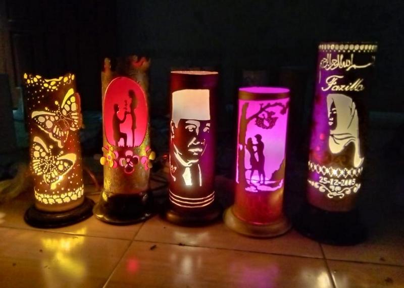 Lampu Hias Paralon atau PVC Karya Niki NTT yang Viral - CuttingStickerUpdate
