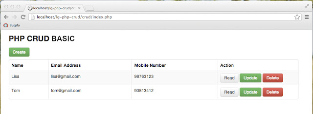 Belajar PHP CRUD Dengan MySql-Part3 - Ekarzaen Blog