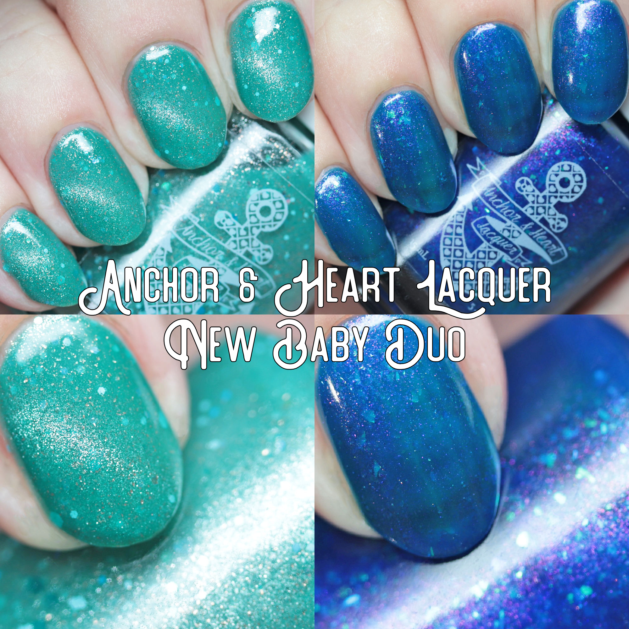 The Polished Hippy: Anchor & Heart Lacquer New Baby Duo Swatches and Review