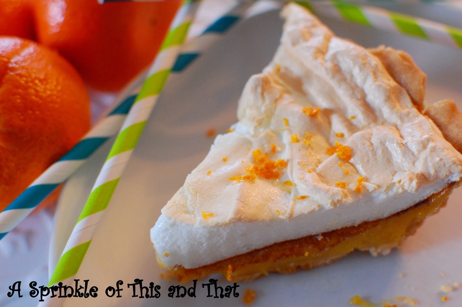 A Sprinkle of This and That: Floridian Foodie Series - Orange Meringue Pie