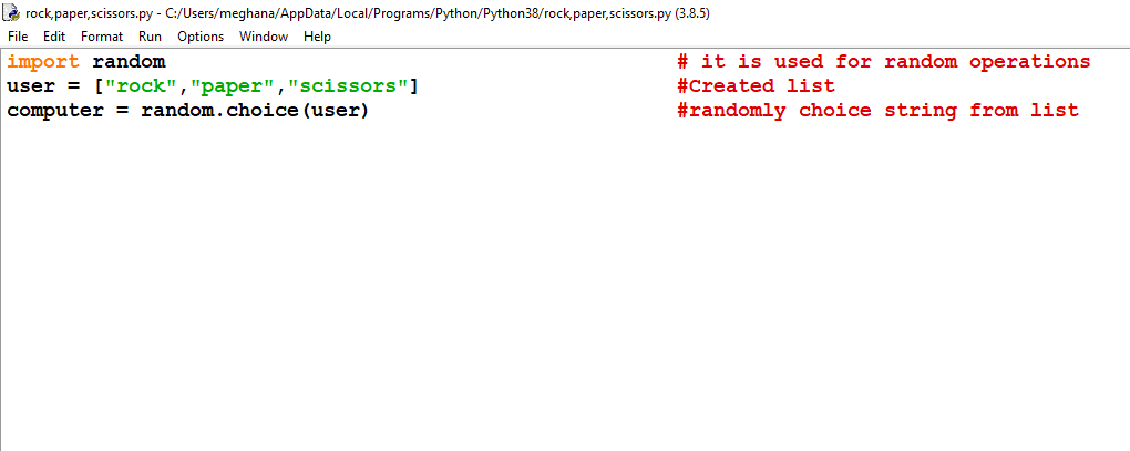 Build Rock Paper,Scissors Game Using Python
