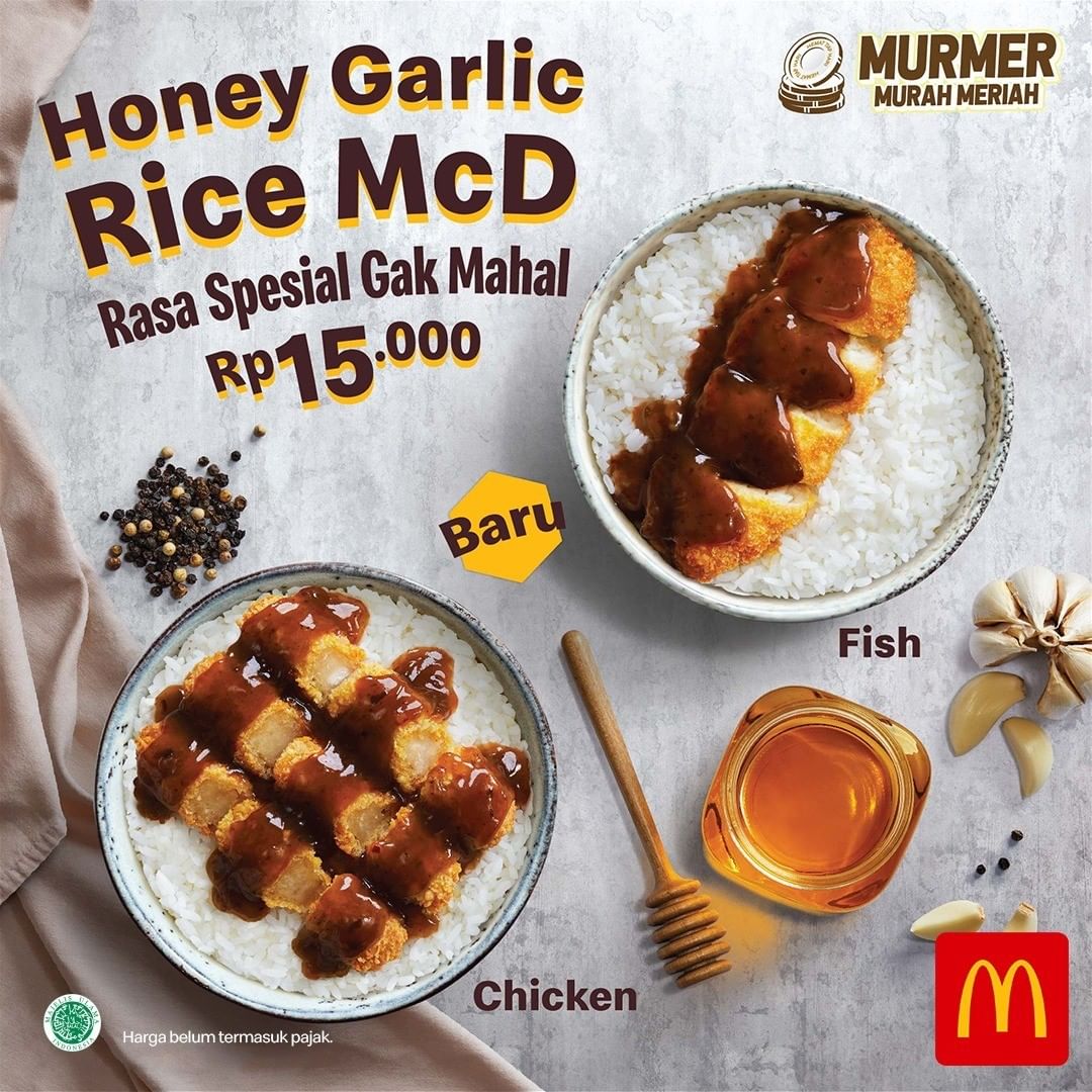 McDonalds Promo Menu Baru Honey Garlic Rice McD Hanya Rp.15.000 - scanharga