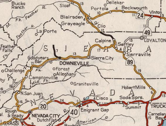 California State Route 49; The Golden Chain Highway (CA 41 north to CA 16)